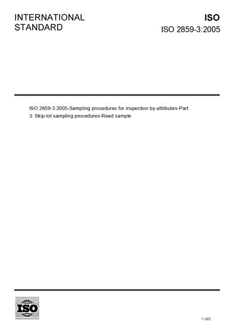 ISO 2859 3 2005