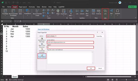 Insert Hyperlinks In Microsoft Excel Printable Forms Free Online