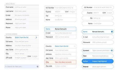 Expertly Crafted Text Fields For Optimized Forms Input UI Design Dashboard Design Template