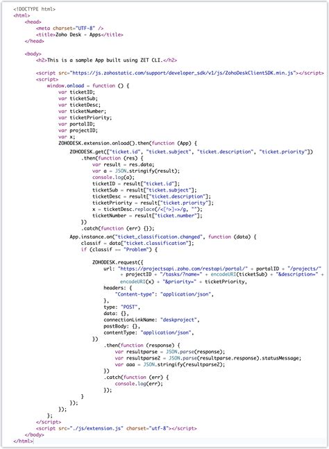 Building Extensions 11 Creating Widgets With The Js Sdk Bundle In Zoho Desk Event Api