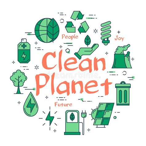 Green Clean Planet Concept Stock Vector Illustration Of Efficiency 106434657