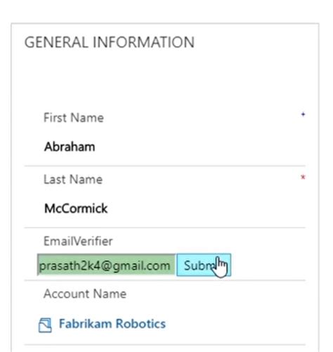 Email Verifier Pcf Gallery