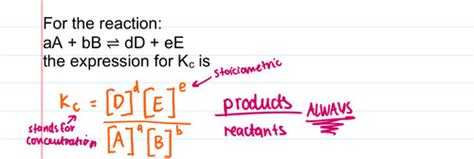 1 6 Chemical Equilibria Kc 1 10 Equilibrium Constants Kp Flashcards Quizlet