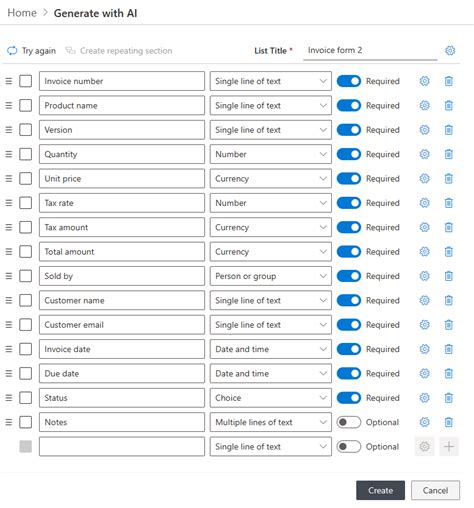 generate custom sharepoint forms with ai