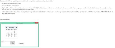Solved Using WPF And C Do Not Copy And Paste The Wrong Chegg Com