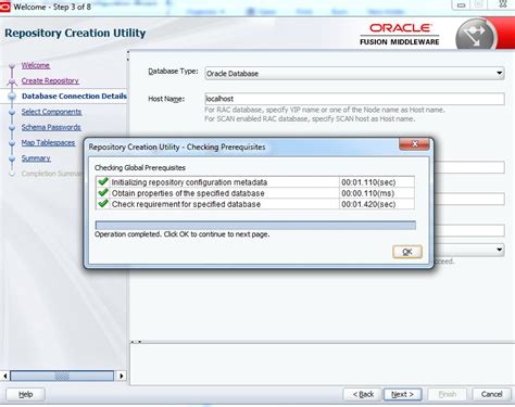 Service Oriented Architecture Repository Creation Utility Rcu Creation Of Db Schemas For