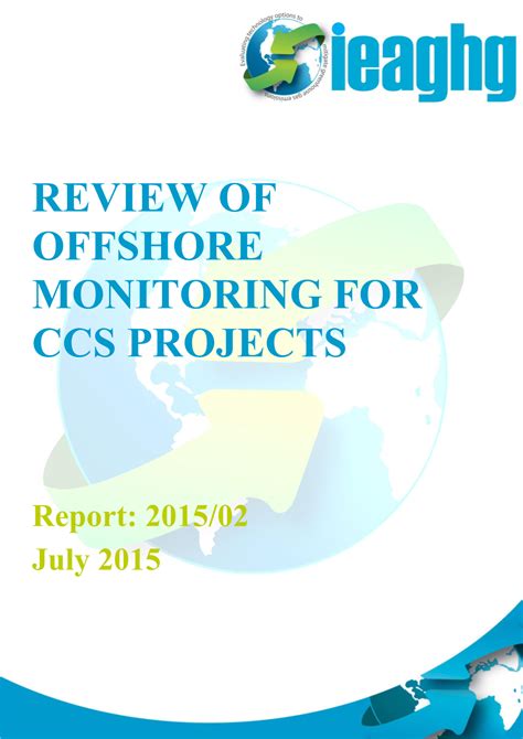Review Of Offshore Monitoring For Ccs Projects Docslib