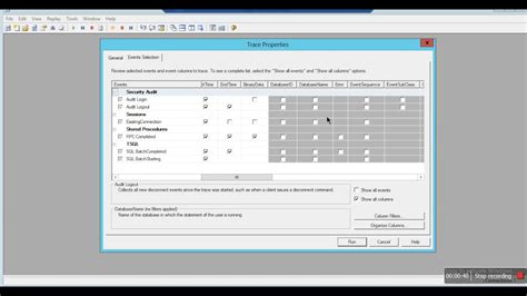 Sql Server Profiler Trace Events From One Database 2012 Youtube
