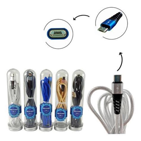 Cabo Carregador Micro Usb Refor Ado Turbo Original Inova Metros Shopee Brasil