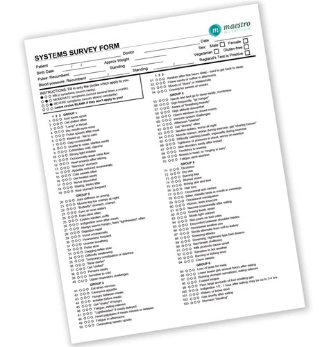 Maestro Systems Survey Assessing Nutrition With Unmatched Precision