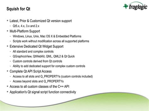 froglogic squish qt edition ppt