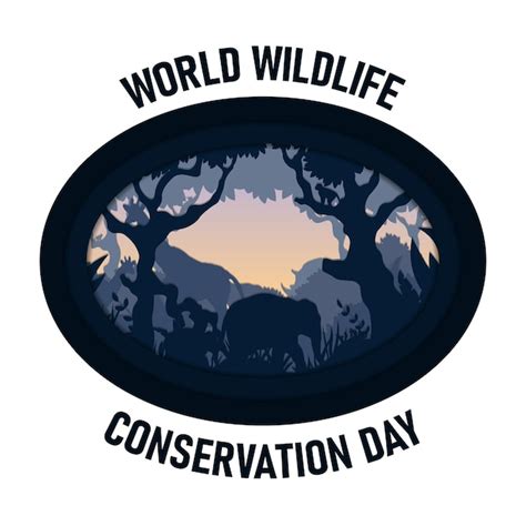 Premium Vector World Wildlife Conservation Day Background Design In