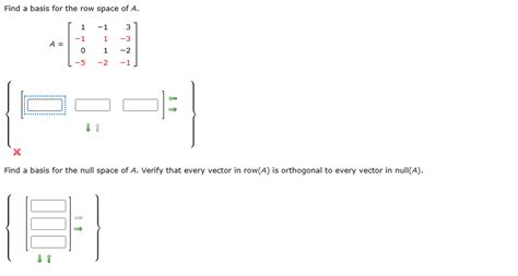 Solved Find A Basis For The Row Space Of A Find A Basis For Chegg Com