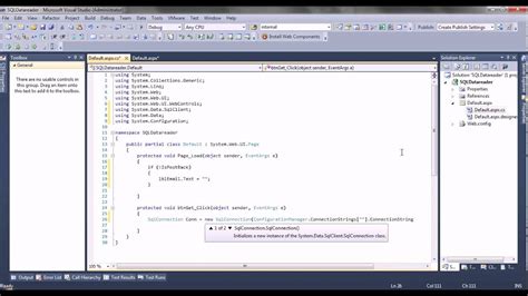 Part 2 How To Create An Sqldatareader Using C And Stored Procedure