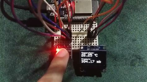 Demo Ms5611 Barometric Pressure Sensor With Esp32 Youtube