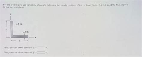Solved For The Area Shown Use Composite Shapes To Determine