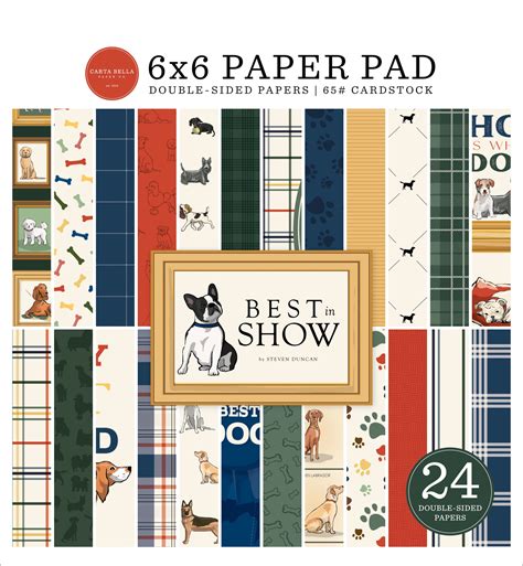 Carta Bella Double Sided Paper Pad 6x6 Best In Show 732388423521