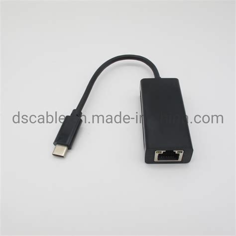 USB C Type C USB To RJ Gigabit Ethernet LAN Network Adapter China Type C Ethernet And