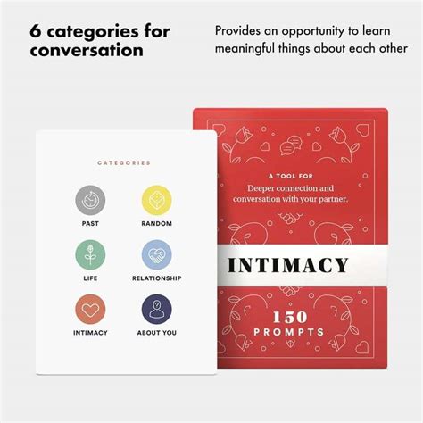 Intimacy Couples Card Game Men Women Conversation •