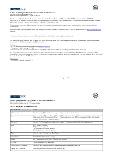 Camt 053 001 02 Download Free Pdf Xml Computing