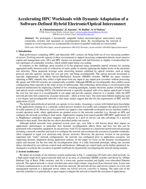 Pdf Accelerating Hpc Workloads With Dynamic Adaptation Of A Software