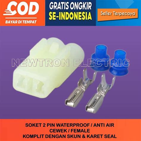 Waterproof NYLON 2 Pin SOCKET Waterproof 2 Pin Socket OEM DLC Short Connector Reset ECM Keyless