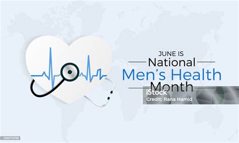 Ilustración De National Mens Health Month Health Awareness Vector