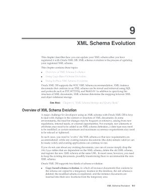 Fillable Online Oracle XML DB Developer S Guide Schema Evolution Fax Email Print PdfFiller