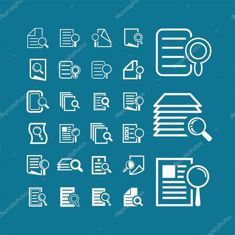 Web Document Icon Set Stock Vector Image By Kurdanfell 73020507
