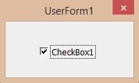VBA Excel Элемент управления CheckBox флажок