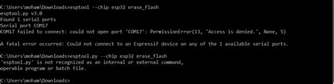 Could Not Connect To An Espressif Device On Any Of The Available Serial Ports Esptool 234