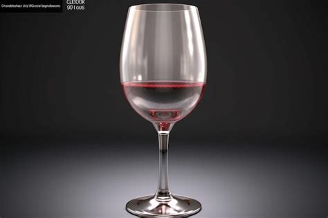 Premium Ai Image A Glass Of Wine With A Dark Background And A Dark