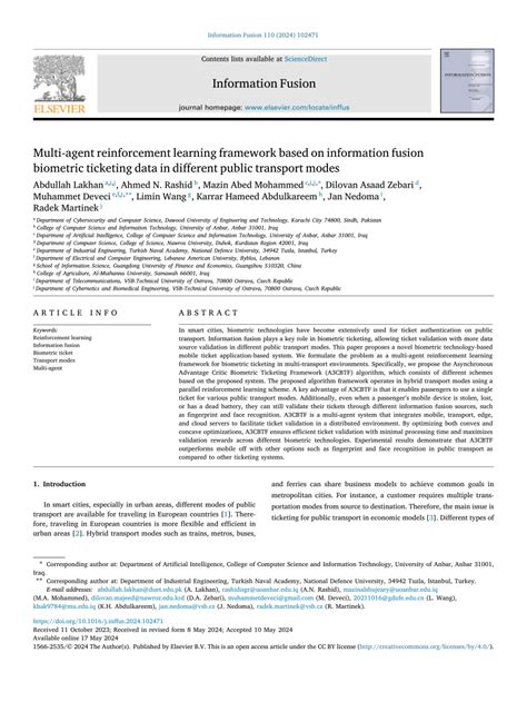 Pdf Multi Agent Reinforcement Learning Framework Based On Information