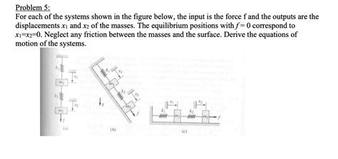Solved Problem 5 For Each Of The Systems Shown In The