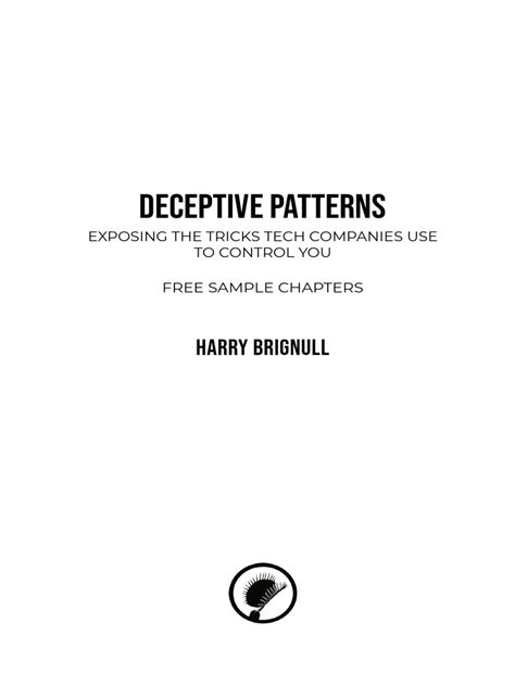 64a511d907f8355b9723bd79 Deceptive Patterns Sample Chapters V11
