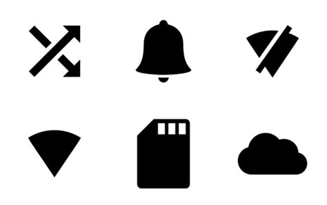 Mobile Ui Essentials Icon Pack 19 SVG Icons