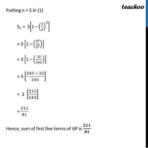 Example 7 Find Sum Of First N Terms And Of First 5 Terms