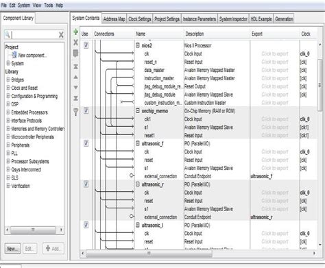 Screen Shot Of Sopc Builder System Download Scientific Diagram