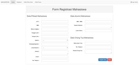 Contoh Form Registrasi Bootstrap Dan Cara Membuatnya Kodekreasi