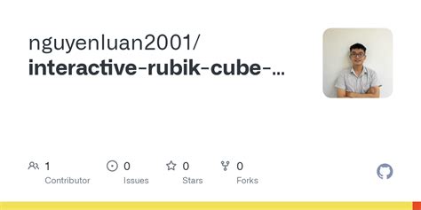 GitHub Nguyenluan Interactive Rubik Cube Threejs