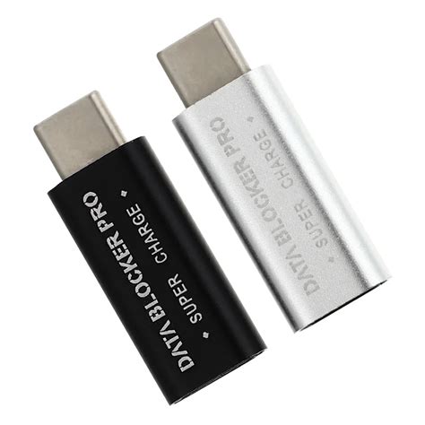 2 Pcs Data Blocker Usb Type C Adapter Juice Jacking Prevention Charging Defender Female Usb C