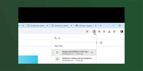 Google Chrome S Tab Search Button Is Moving