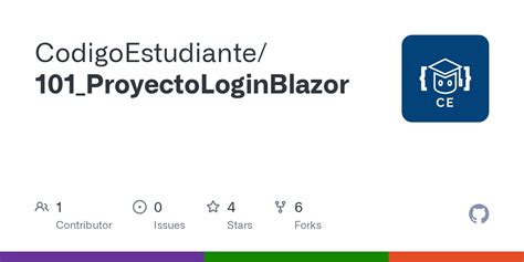 GitHub CodigoEstudiante 101 ProyectoLoginBlazor