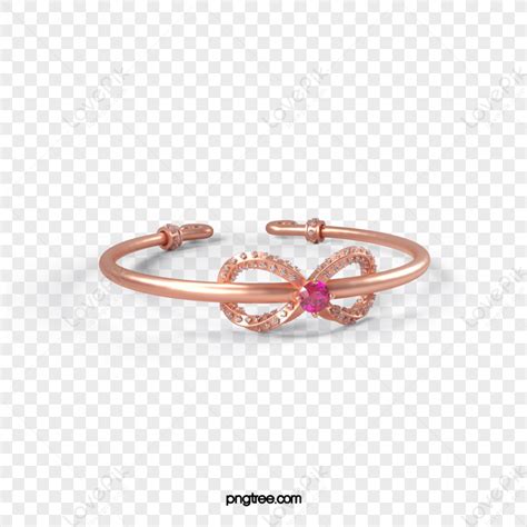 Rose Gold Bow Diamond Bracelet 3d Modeling Model Three Dimensional