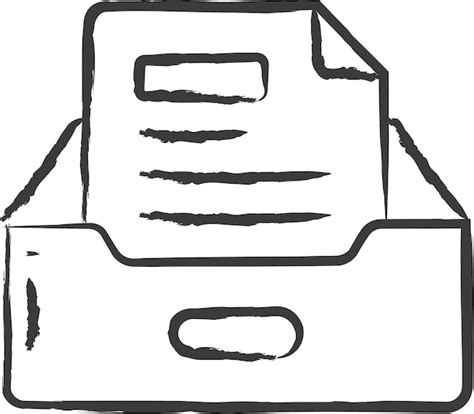 premium vector inbox hand drawn vector illustration