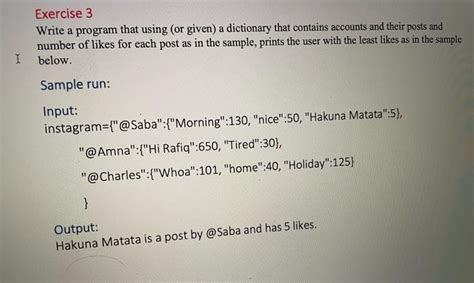 Solved Exercise 1 Write A Python Program To Read A Text Chegg Com