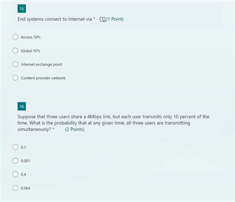 Solved End Systems Connect To Internet Via Point Chegg Com