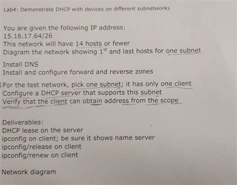 Solved Lab4 Demonstrate DHCP With Devices On Different Chegg Com