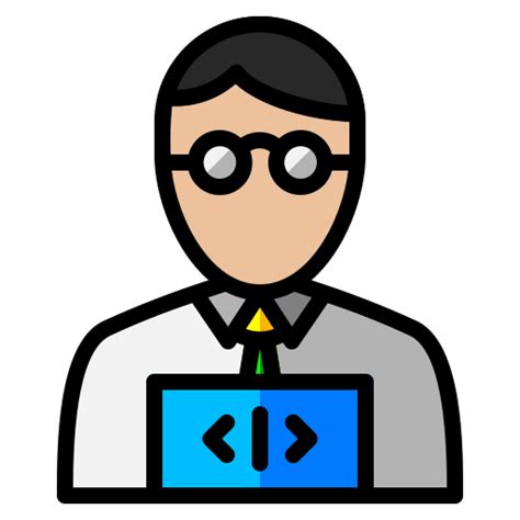 Programmer Generic Outline Color Icon