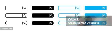 검색 창 아이콘이 설정되어 있습니다 막대 입력 필드 Ui 웹 양식 양식 표시줄 아이콘을 검색합니다 벡터 아이콘 검색에 대한 스톡